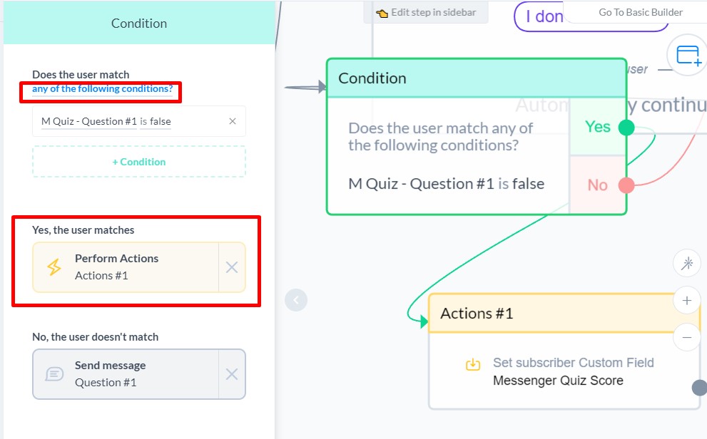Build Your First Chatbot Quiz | ManyChat Conditional Feature
